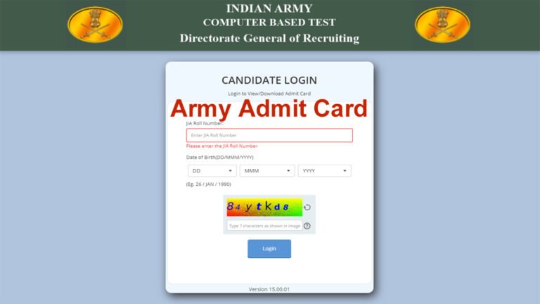 Indian Army Agniveer Admit Card 2024 OUT Direct Link to Download Call ...
